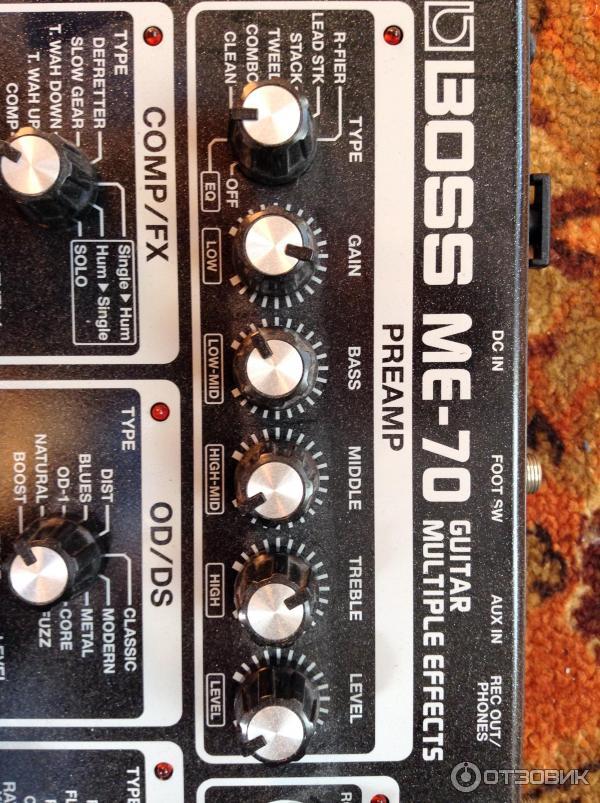 Отзыв о Гитарный процессор эффектов Boss ME-70 | Boss держит марку